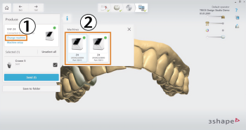 Setting up and using 3Shape Produce workflow